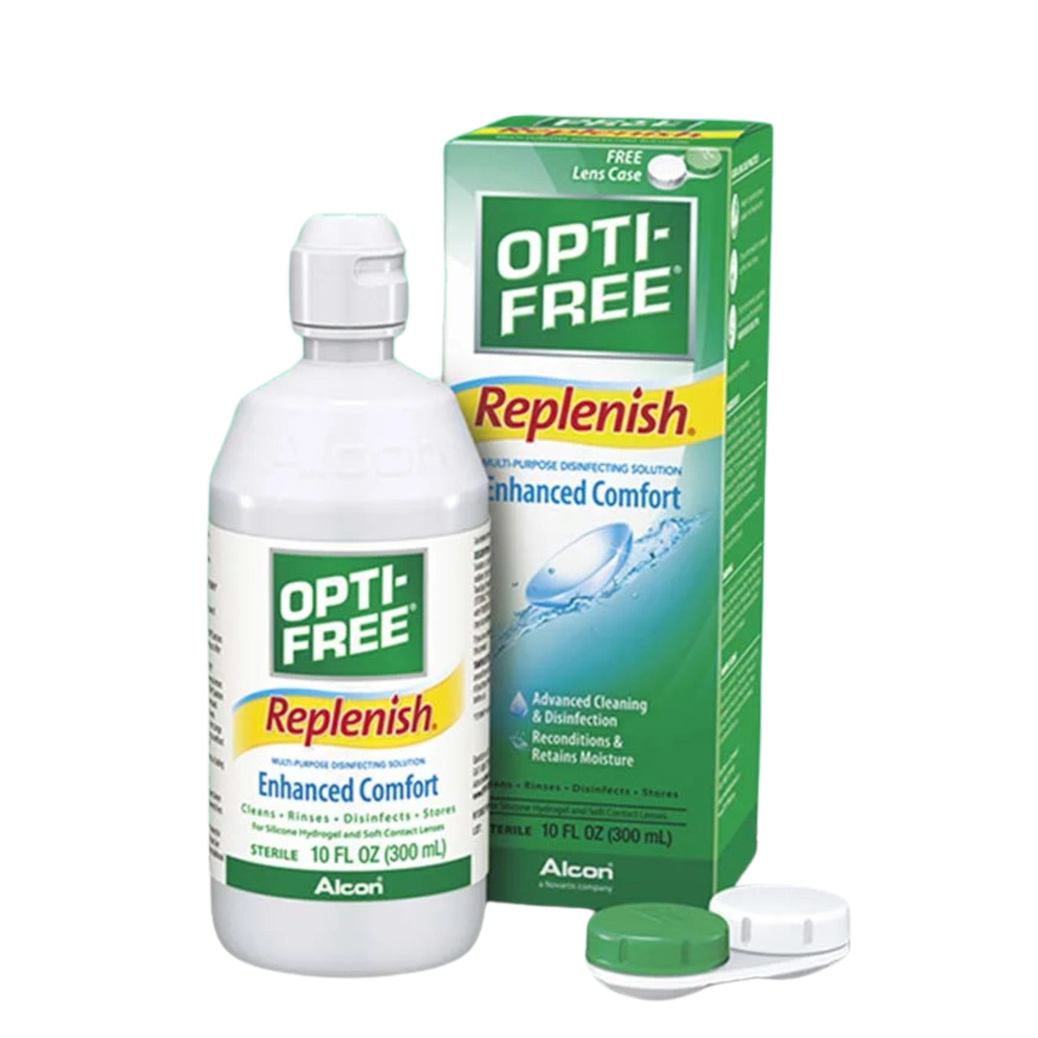 OPTI-FREE Replenish Disinfecting Contact Lens Solution for Daily ...