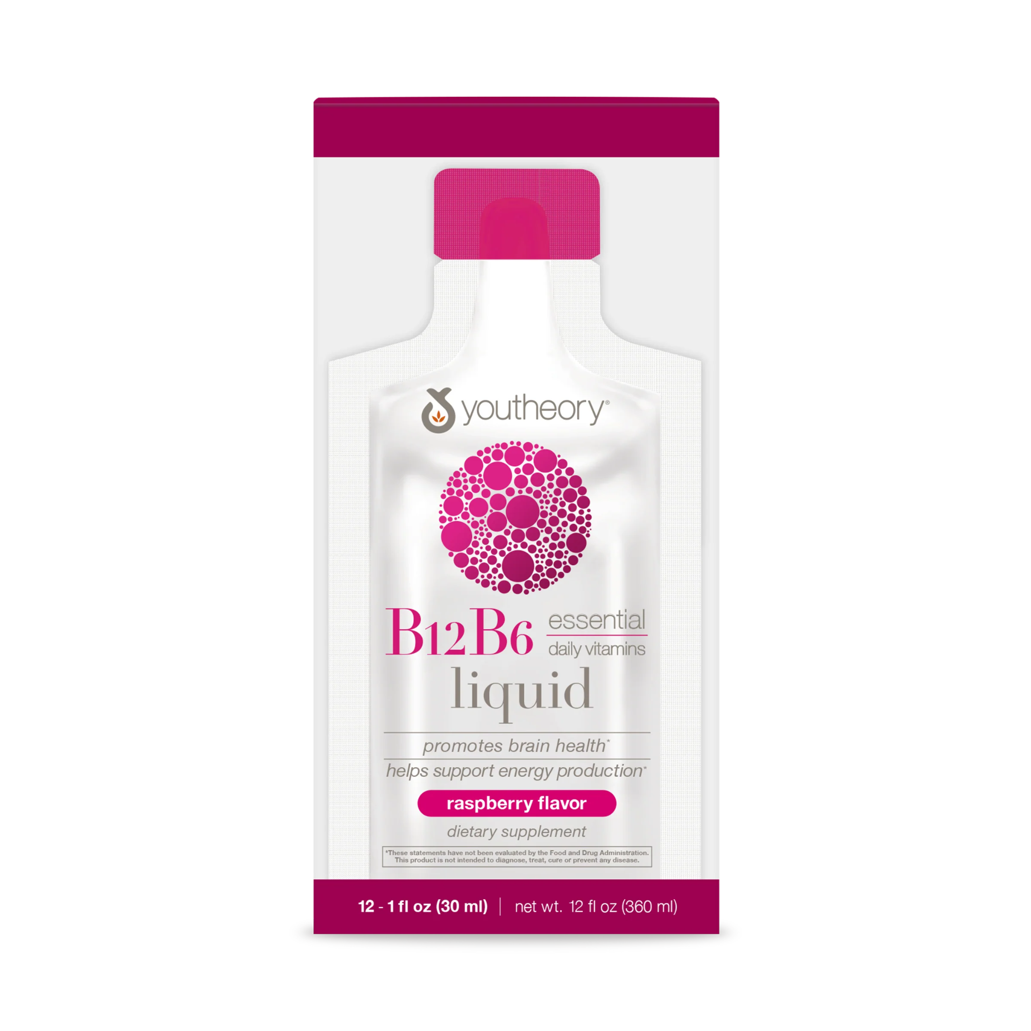 Youtheory, Vitamin B12 B6 Supplement, Daily Energy, Brain Support, Fast ...